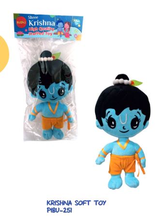Adorable Krishna Soft Toy – A Divine & Cuddly Companion!