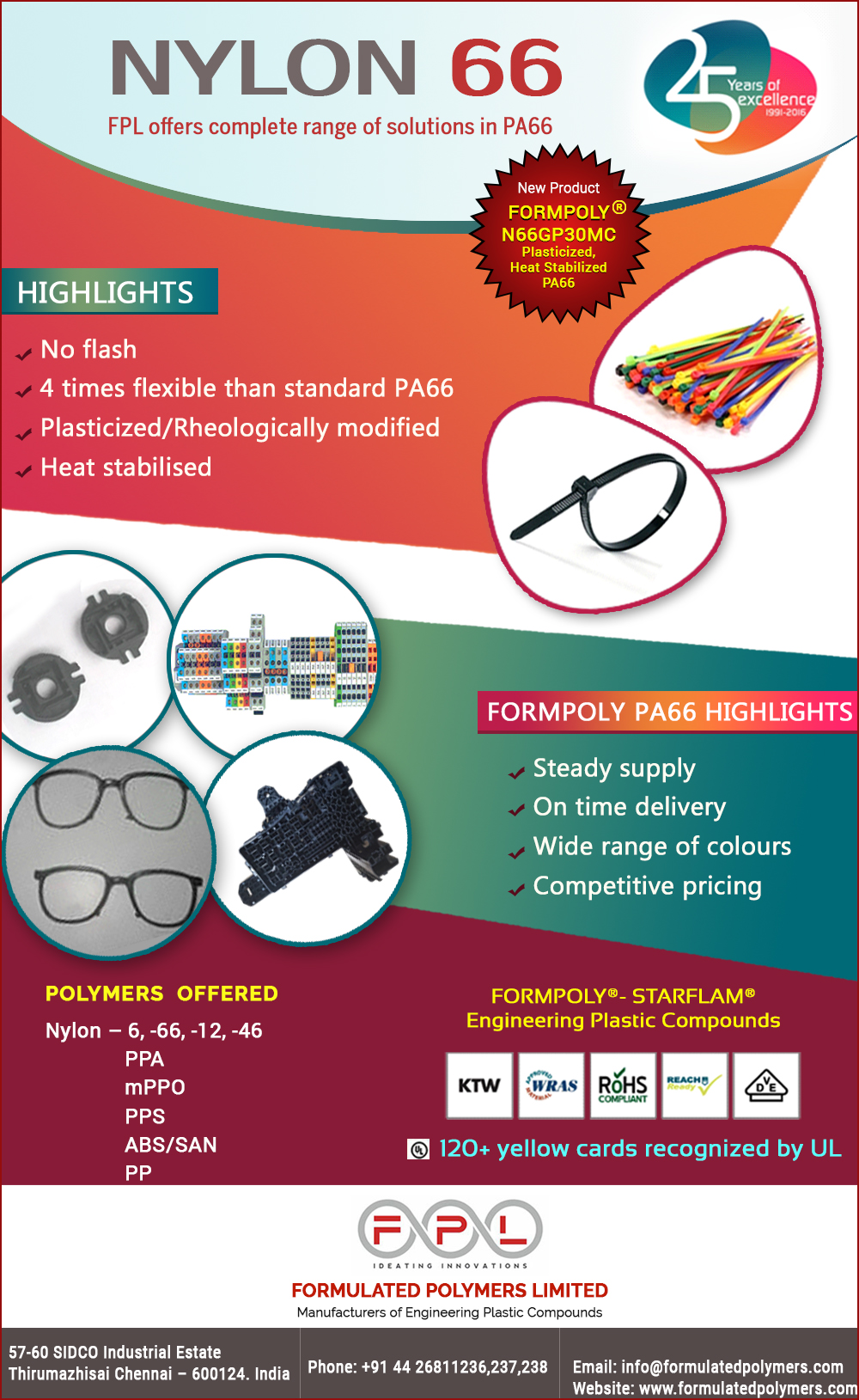 PA66 (Nylon-66) from FORMPOLY